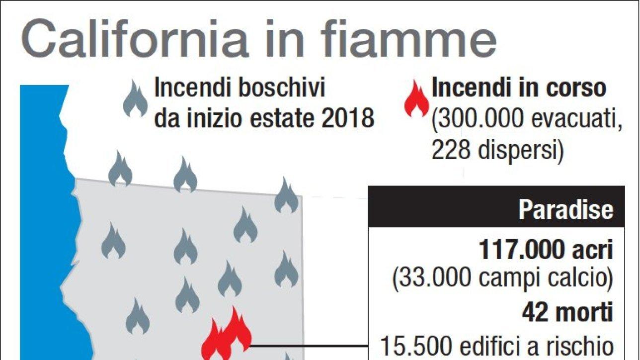 California La Mappa Degli Incendi Foto Tgcom24